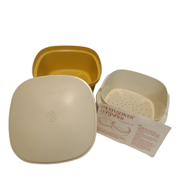 Tupperware | Dining | Vintage Retro 97s Tupperware Harvest Gold ...